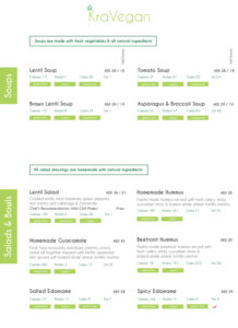 Menus – Krave Restaurant