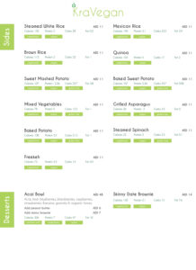 Menus – Krave Restaurant