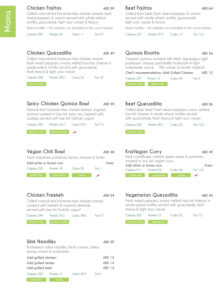 Menus – Krave Restaurant