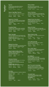 Menus – Krave Restaurant